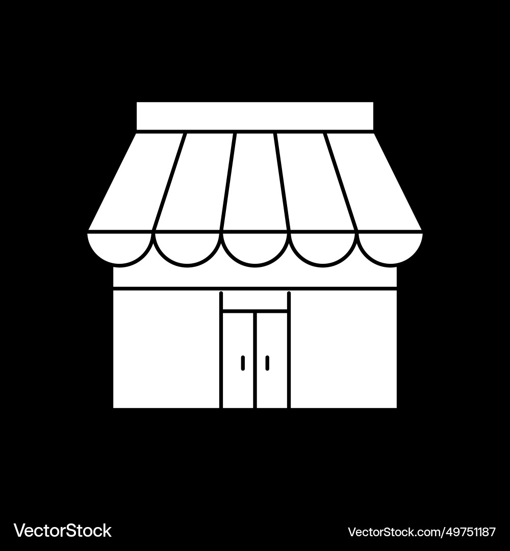 Shop market icon logo image Royalty Free Vector Image