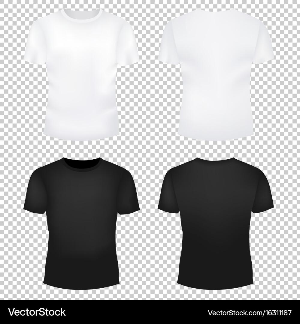T-shirt template set Royalty Free Vector Image