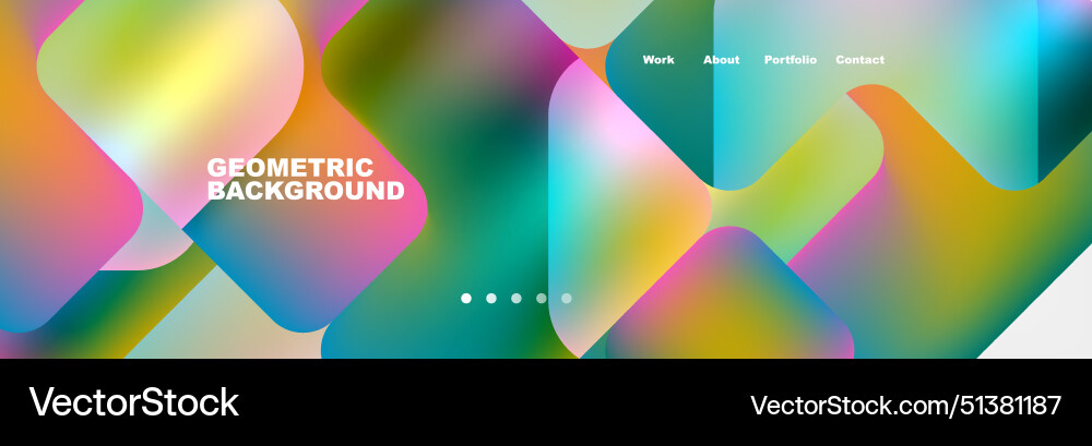 Teal liquid color background design for landing Vector Image