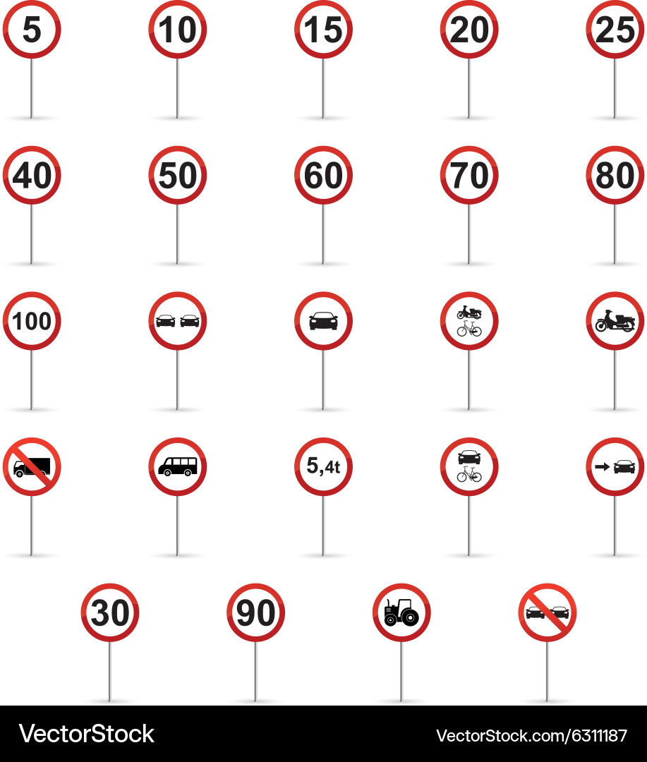 Transit signals Royalty Free Vector Image - VectorStock
