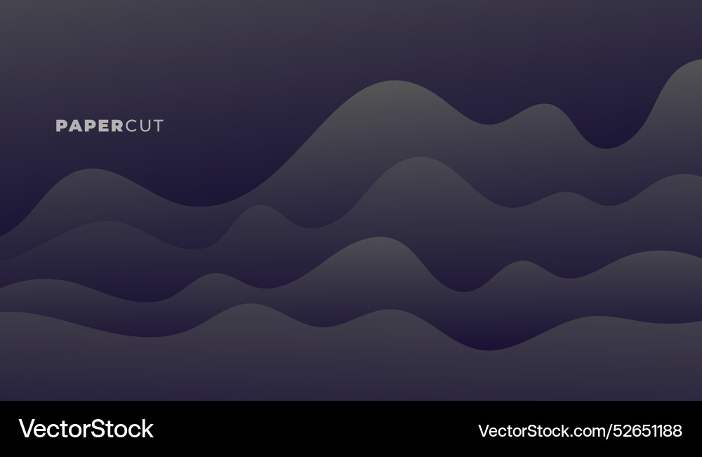 3d style paper layered cutout wallpaper Royalty Free Vector