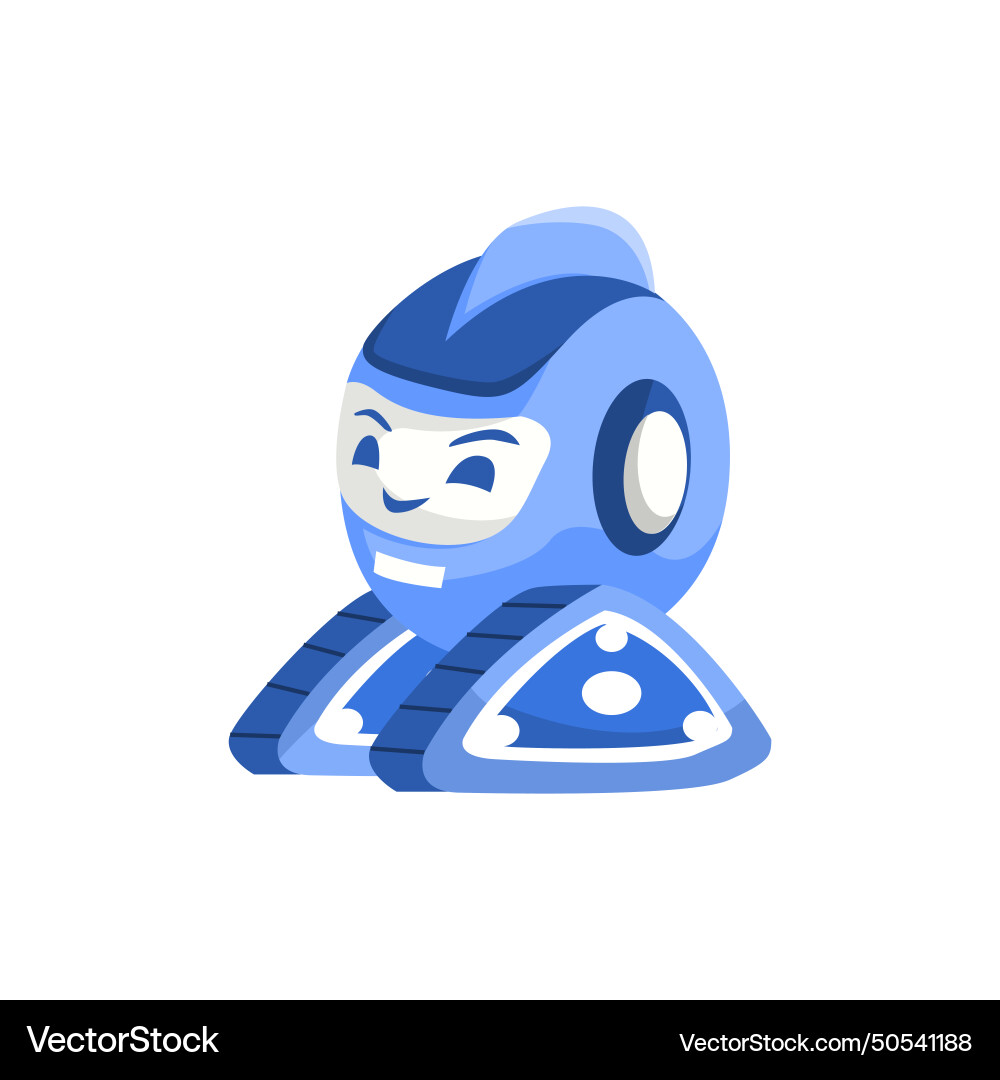 Cute robot assistant character Royalty Free Vector Image