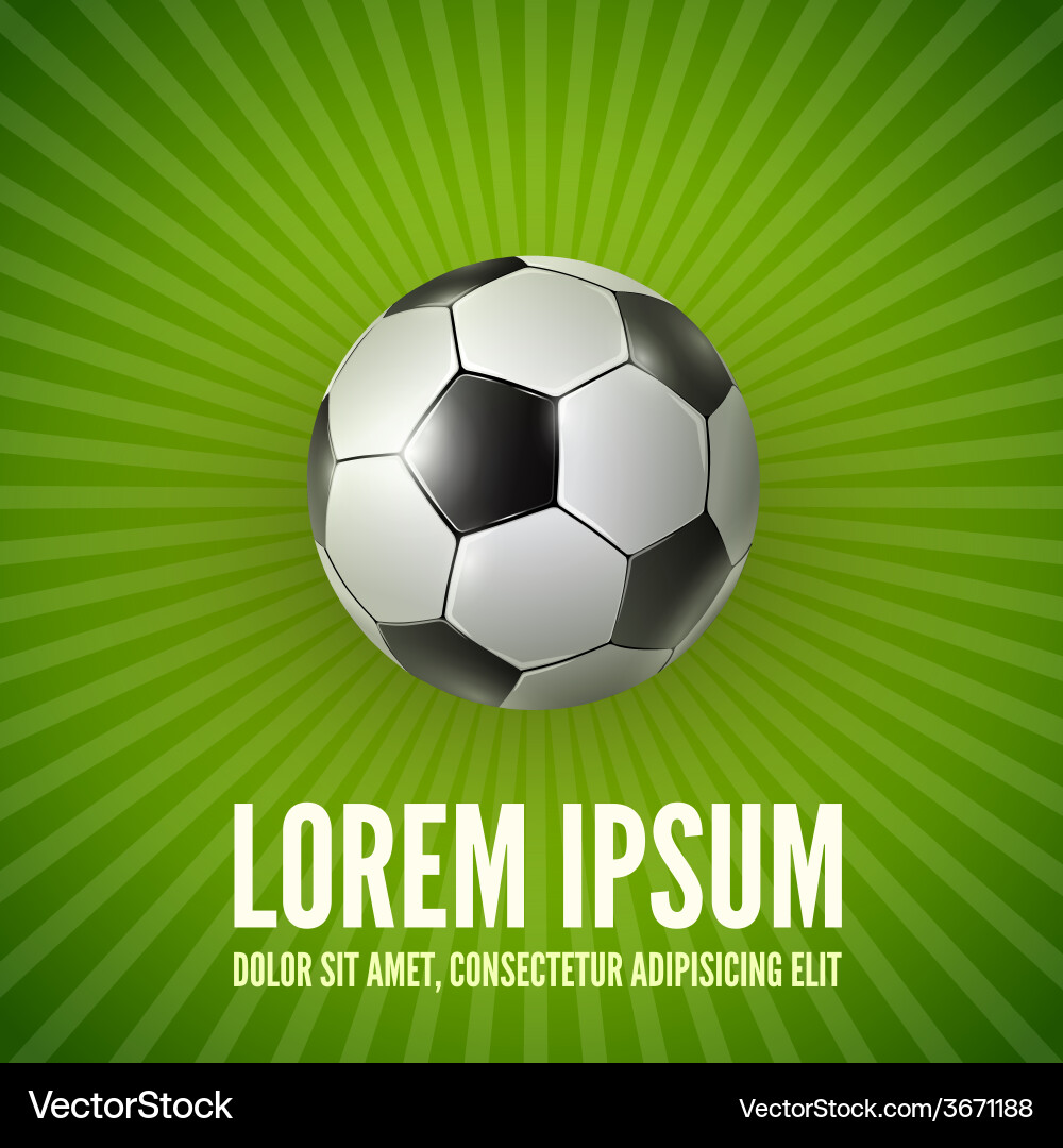 Soccer ball Royalty Free Vector Image - VectorStock