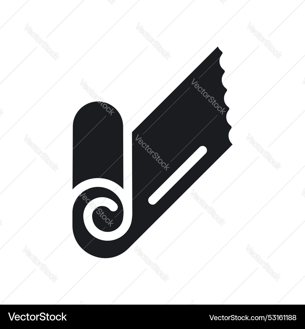 Tin foil icon symbol on white background Vector Image