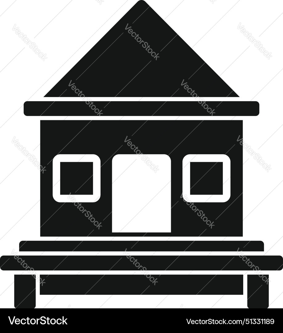 A simplistic house icon Royalty Free Vector Image