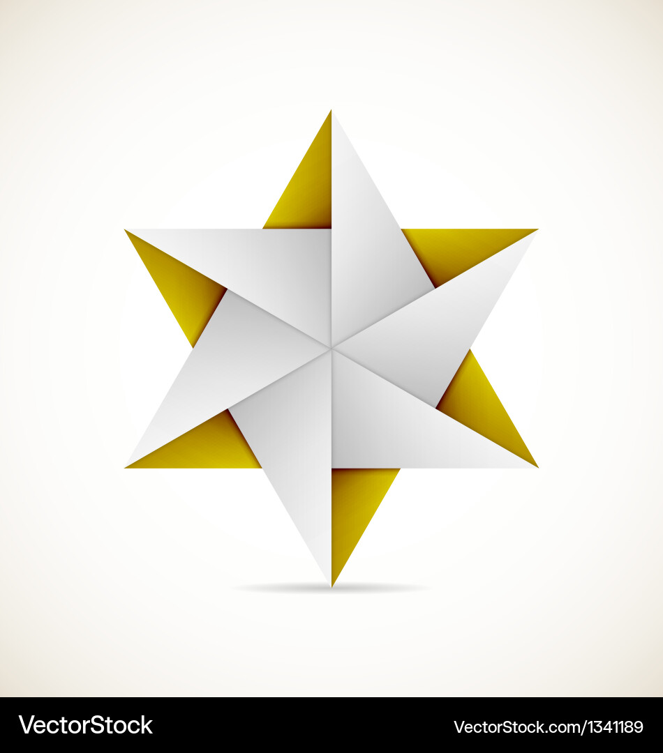 Intricate Paper Star Royalty Free Vector Image
