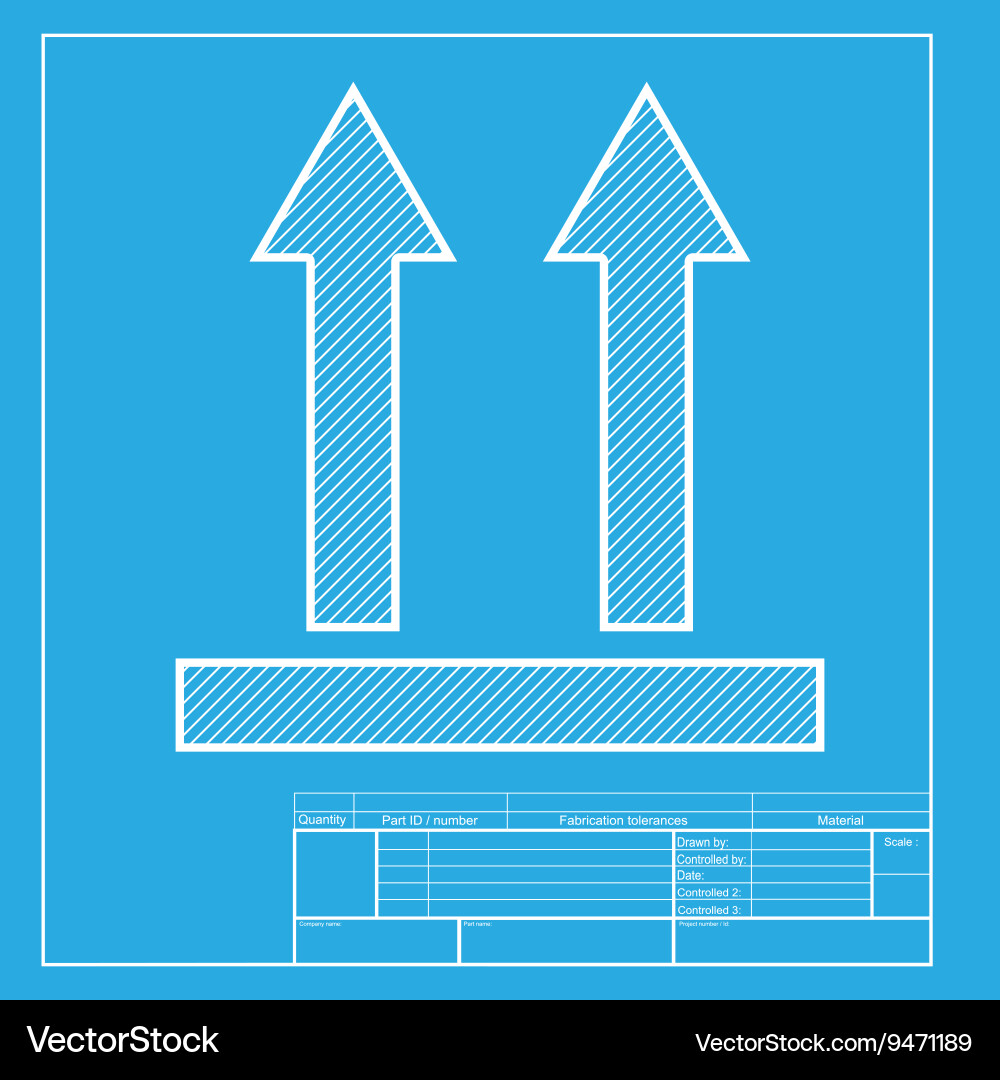 Logistic sign of arrows white section icon Vector Image