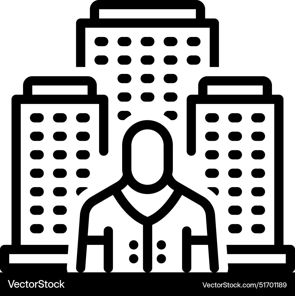 Property agent Royalty Free Vector Image - VectorStock