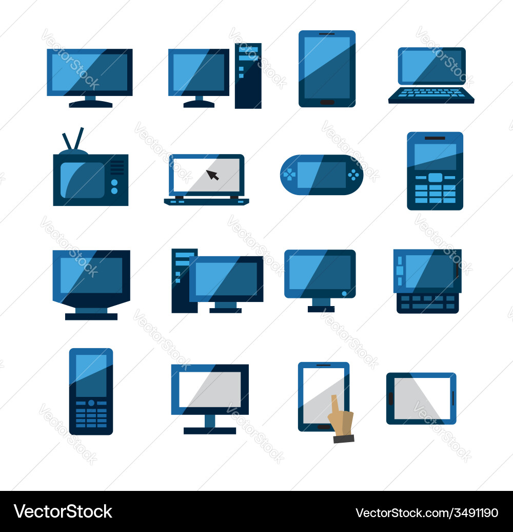 Electronic devices Royalty Free Vector Image - VectorStock