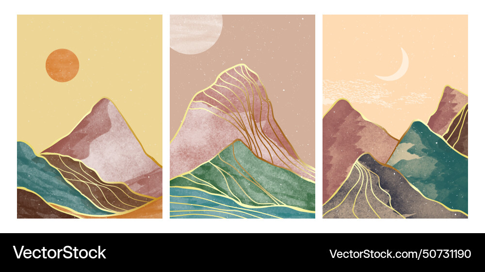 Natural abstract landscape background Royalty Free Vector