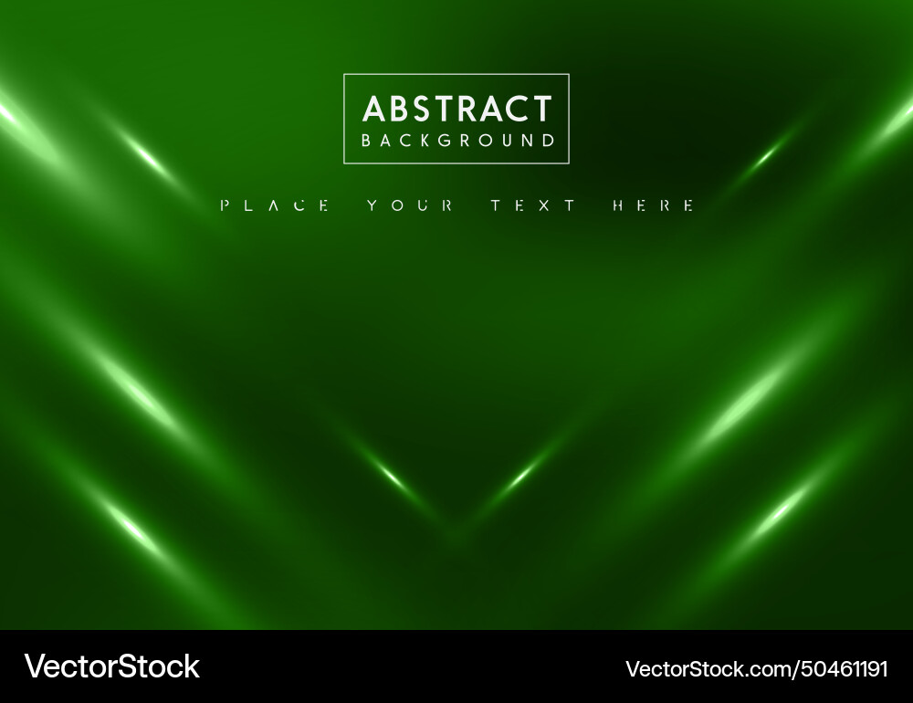 Abstract background with neon lights green cover Vector Image