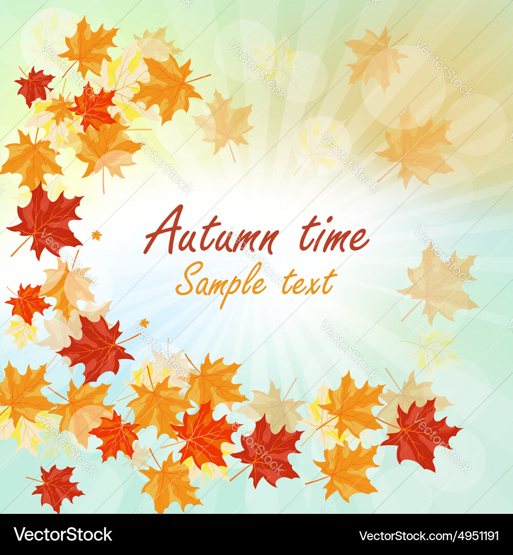 Autumn Royalty Free Vector Image - VectorStock
