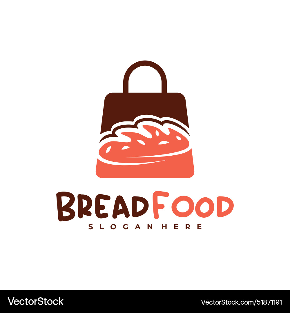 Bread shop logo template creative Royalty Free Vector Image