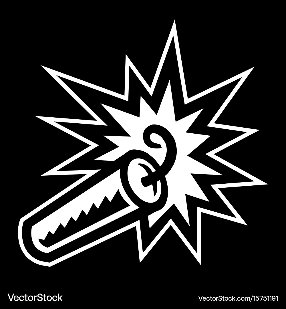 Cartoon Explosive Stick of Dynamite Royalty Free Vector