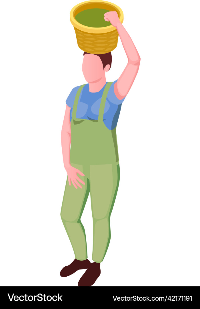 Tea Picker-Symbol Lizenzfreies Vektorbild - VectorStock