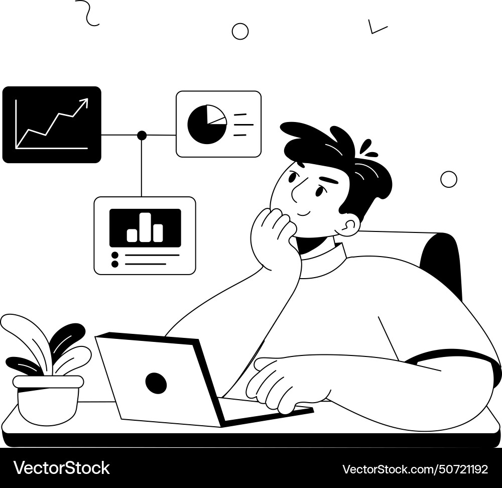 Data scientist Royalty Free Vector Image - VectorStock