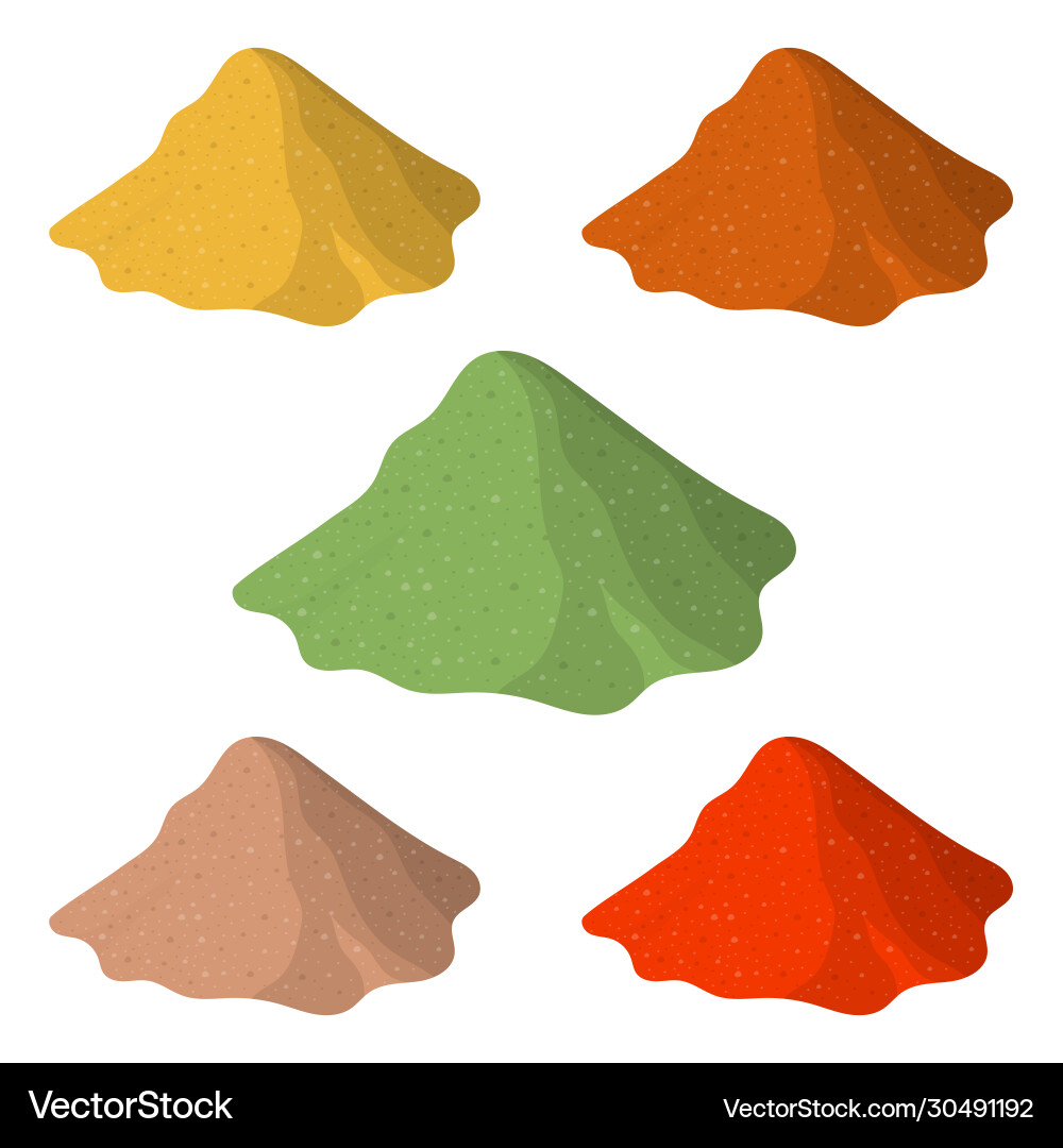 Different powders Royalty Free Vector Image - VectorStock