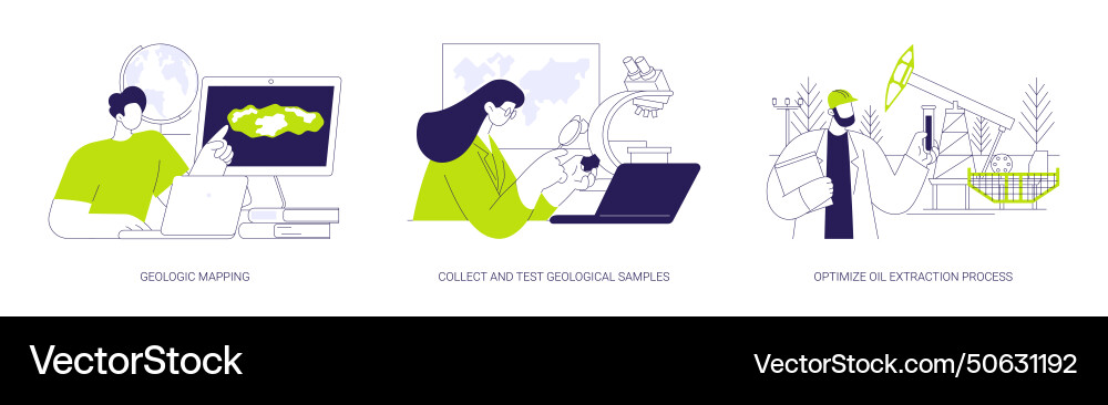 Geology abstract concept Royalty Free Vector Image