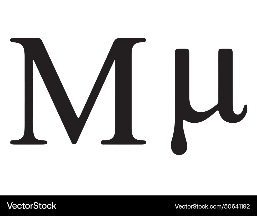 Greek alphabet silhouette art Royalty Free Vector Image