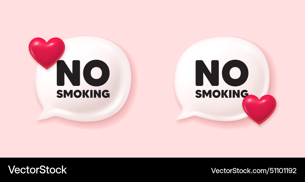 No smoking tag stop smoke sign chat speech Vector Image