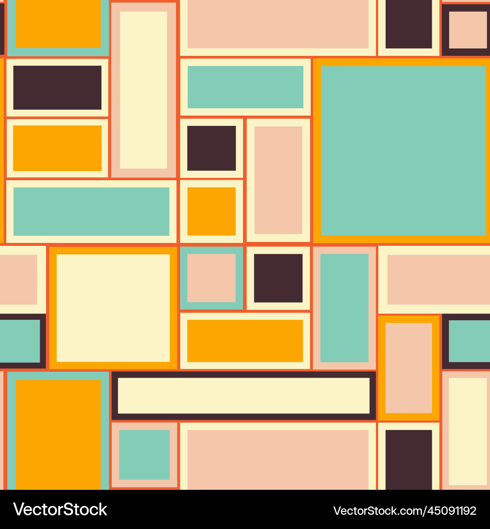 Retro vintage checkered pattern geometrical Vector Image