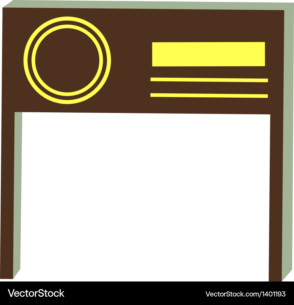 A sign Royalty Free Vector Image - VectorStock