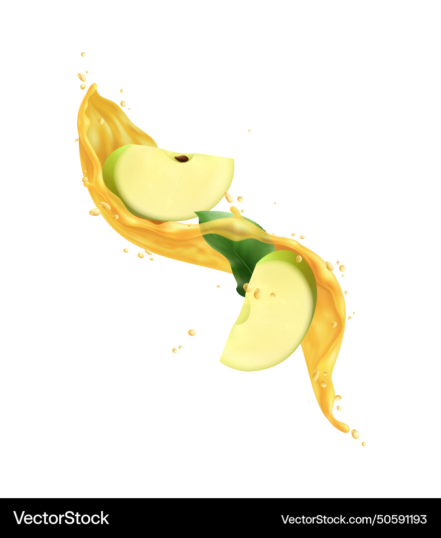 Apple juice Royalty Free Vector Image - VectorStock