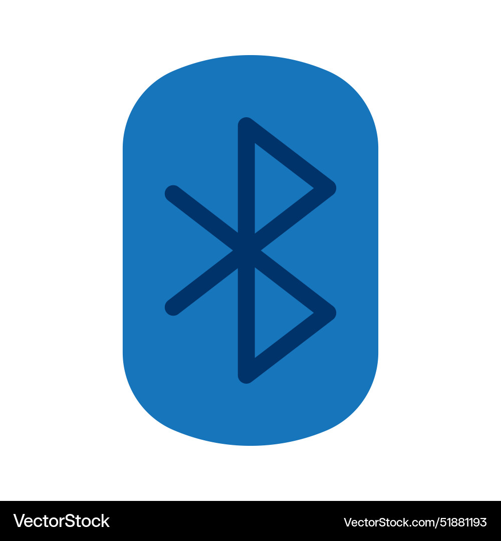Bluetooth icon symbol Royalty Free Vector Image