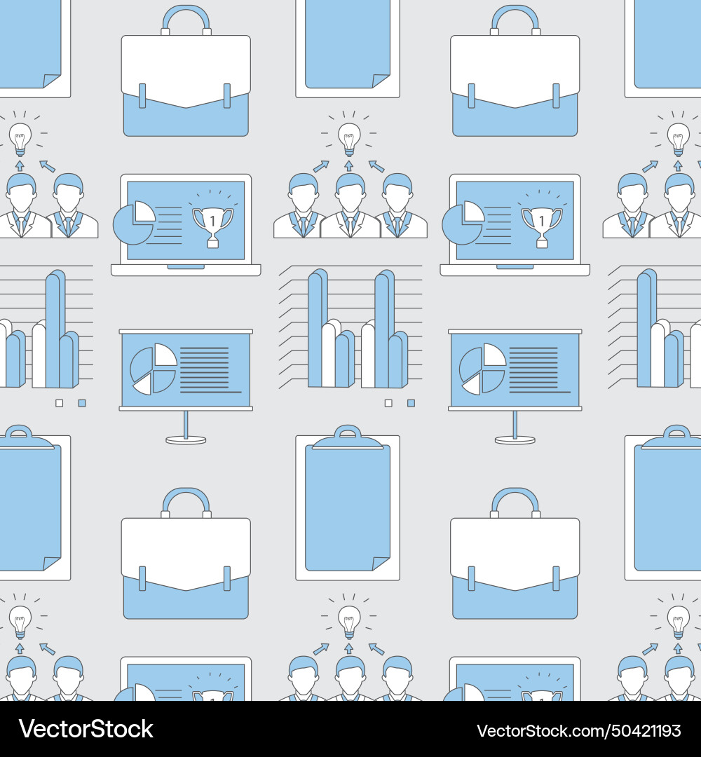 Business icons pattern background Royalty Free Vector Image