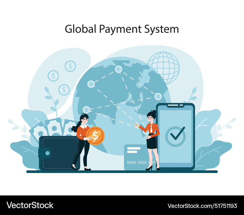 Connectivity Of Modern Finance Royalty Free Vector Image