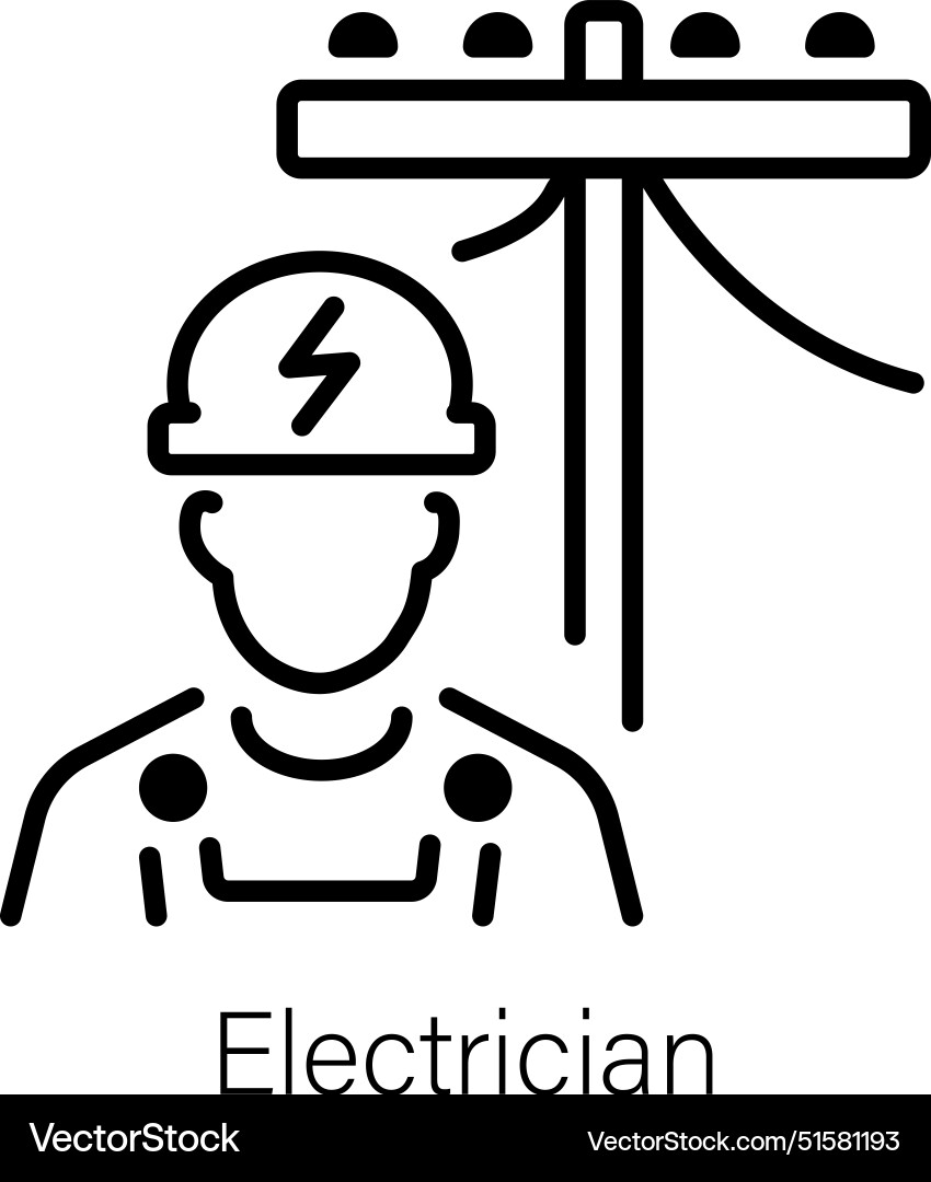 Electrician Royalty Free Vector Image - VectorStock