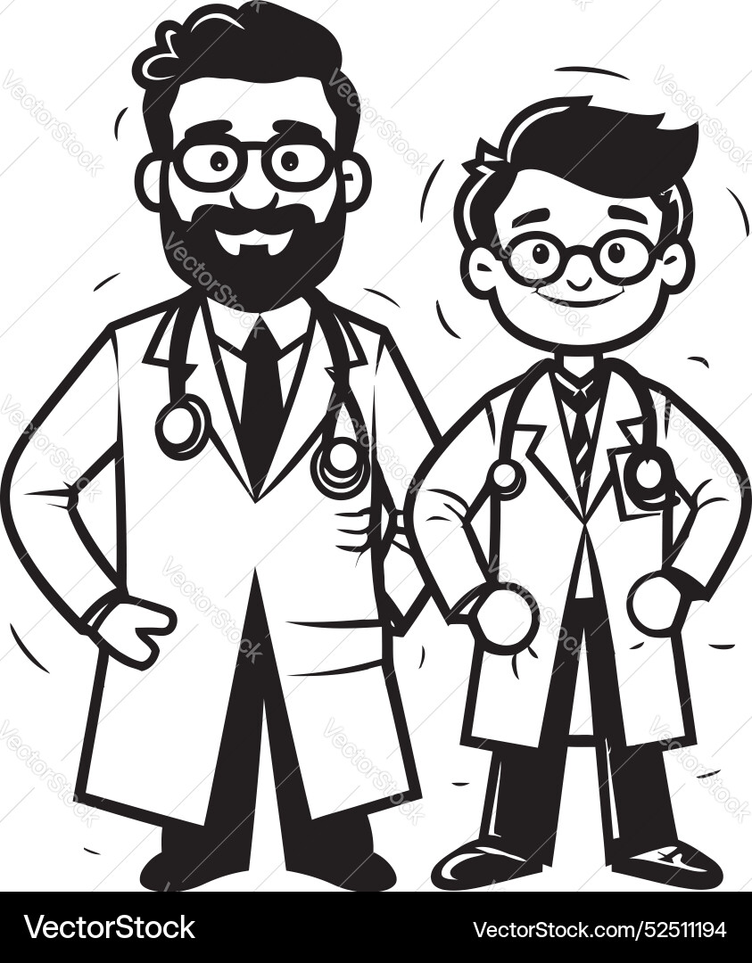 Compassionate unity doctors empathy for patients Vector Image