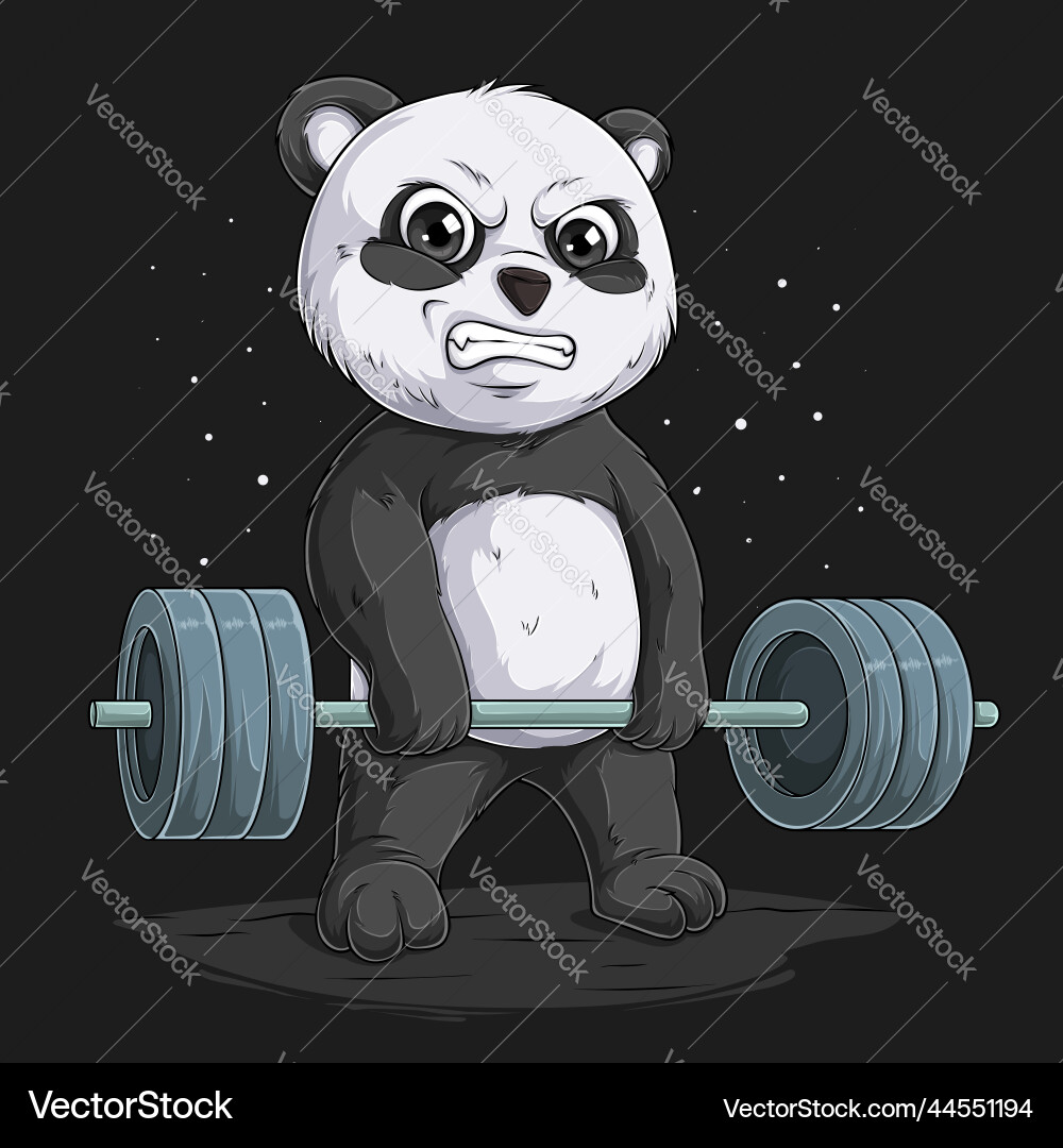 Muscle Panda Vector Images (over 120)