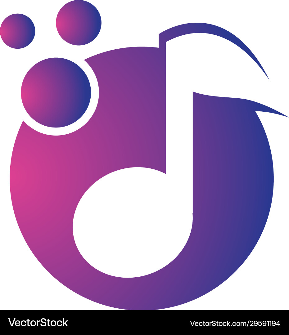 Music logo creative icon Royalty Free Vector Image
