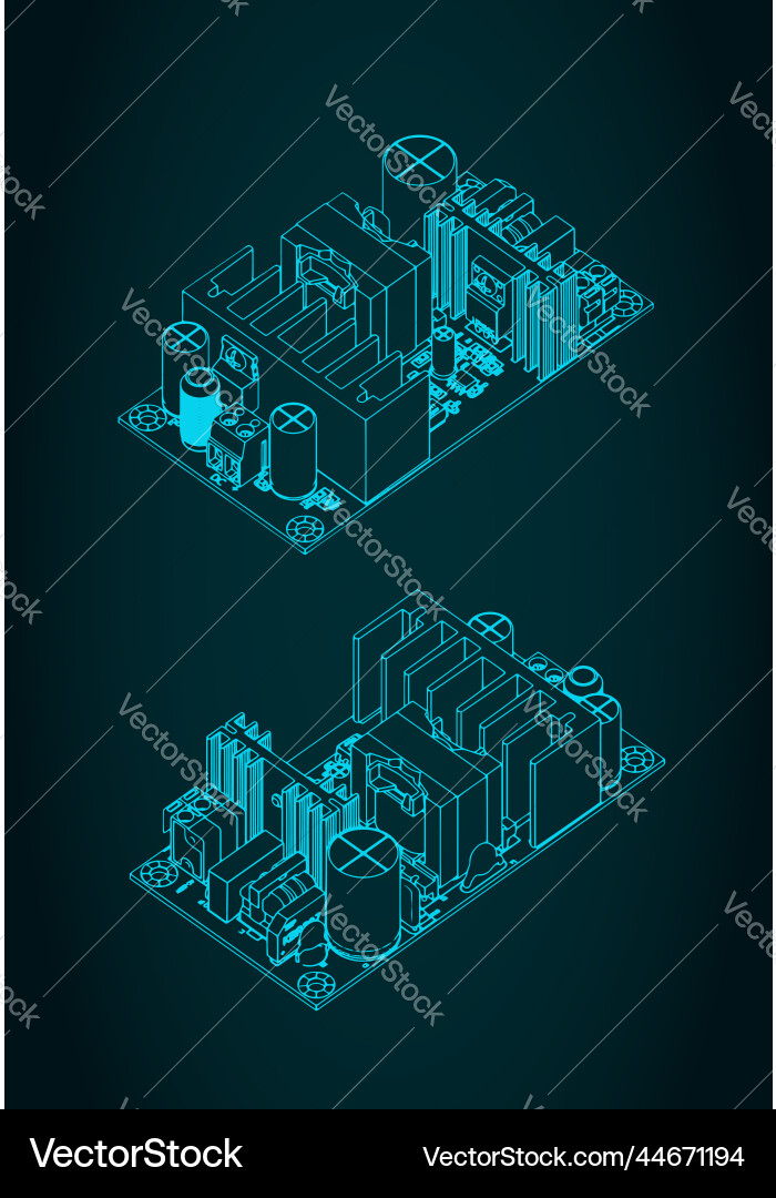 Power supply module Royalty Free Vector Image - VectorStock