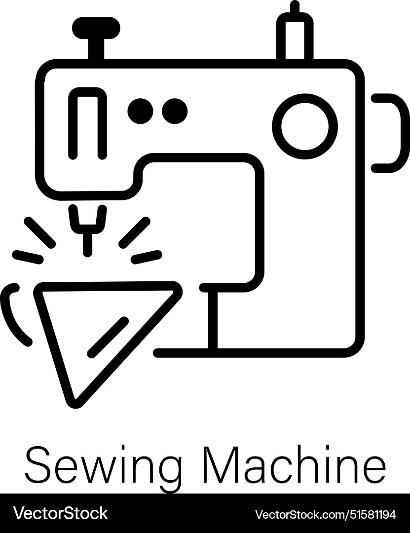Sewing machine Royalty Free Vector Image - VectorStock