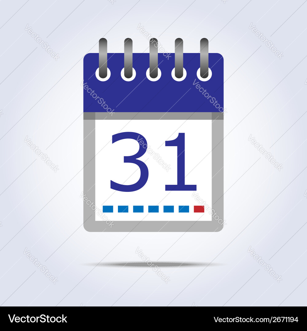 Simple calendar icon Royalty Free Vector Image