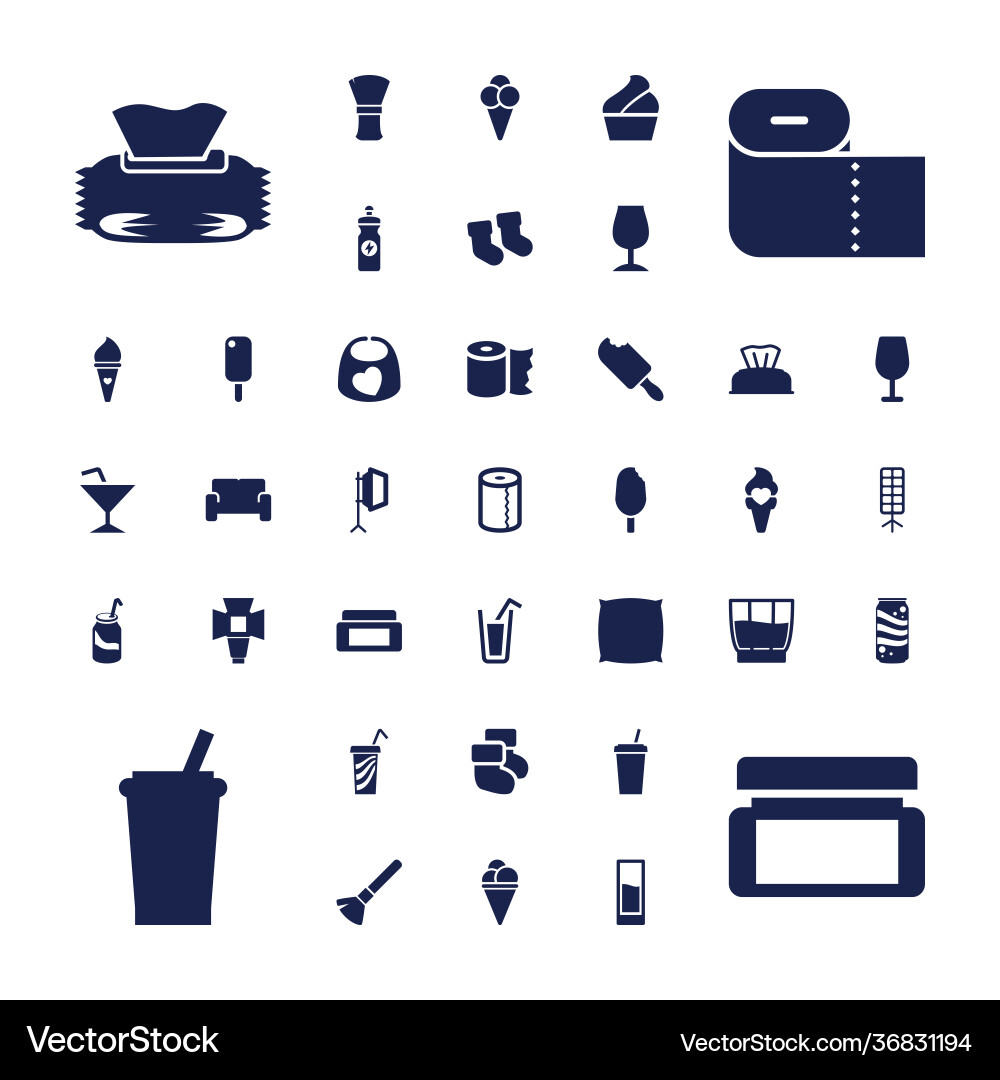 Weiche Ikonen Lizenzfreies Vektorbild - VectorStock