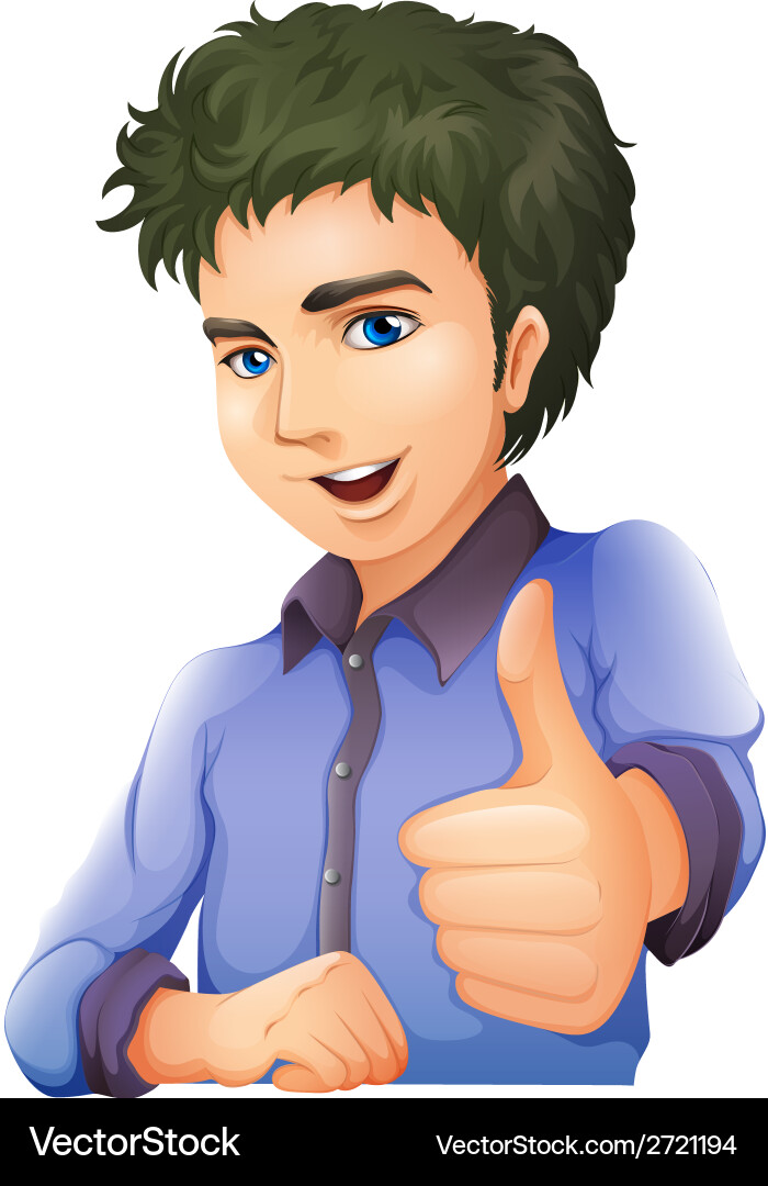 Stylish Man Portrait Royalty Free Vector Image