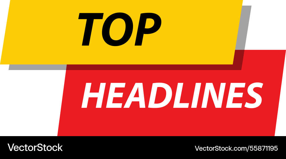 Dynamic featuring bold text on colorful banners Vector Image