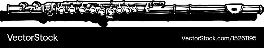 Flute Royalty Free Vector Image - VectorStock