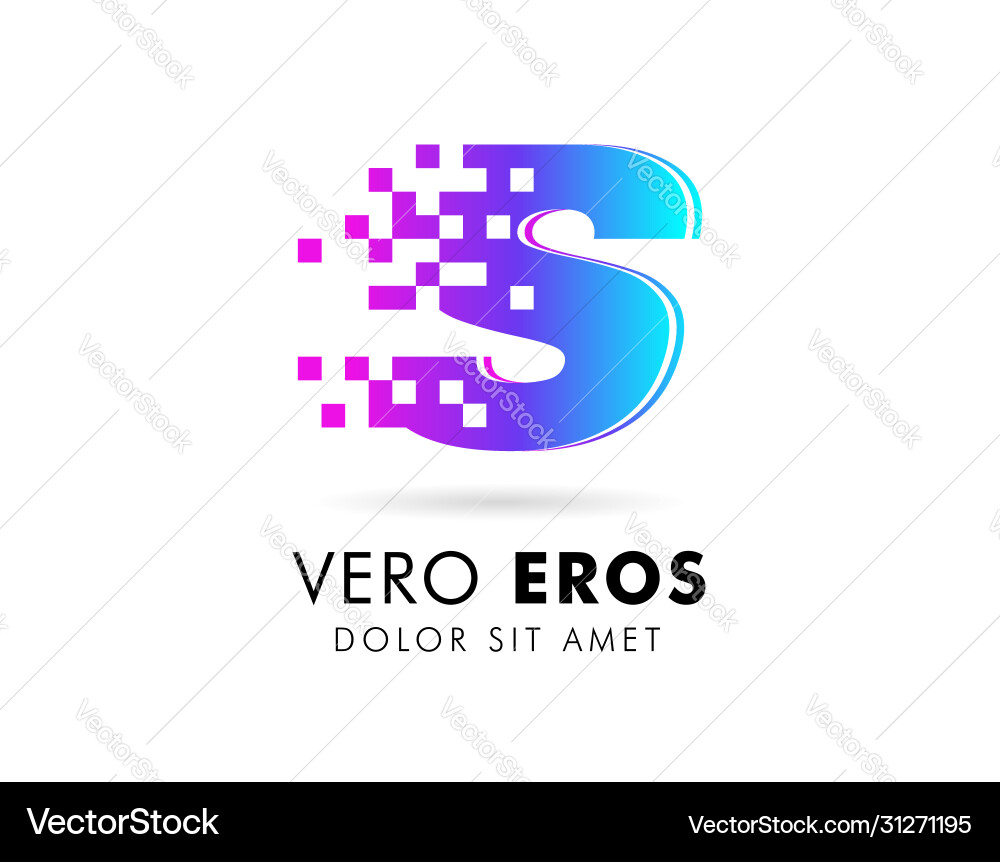 Letter s logo design template Royalty Free Vector Image