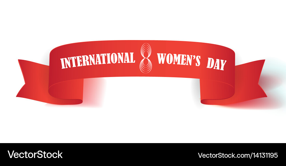 Realistic ribbon on the topic Royalty Free Vector Image