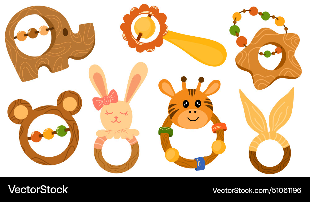 1795 kids rattles Royalty Free Vector Image - VectorStock
