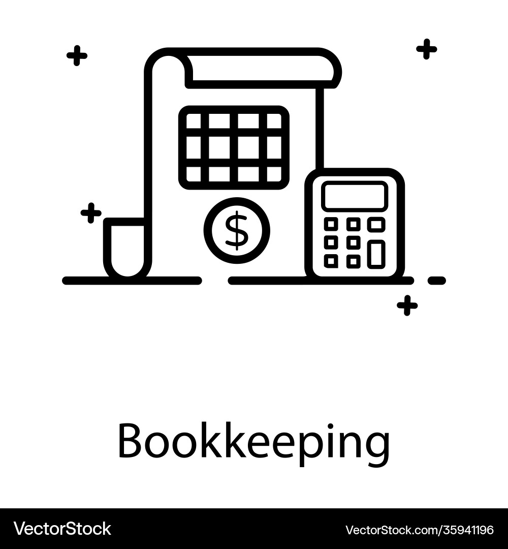 Bookkeeping Royalty Free Vector Image - VectorStock