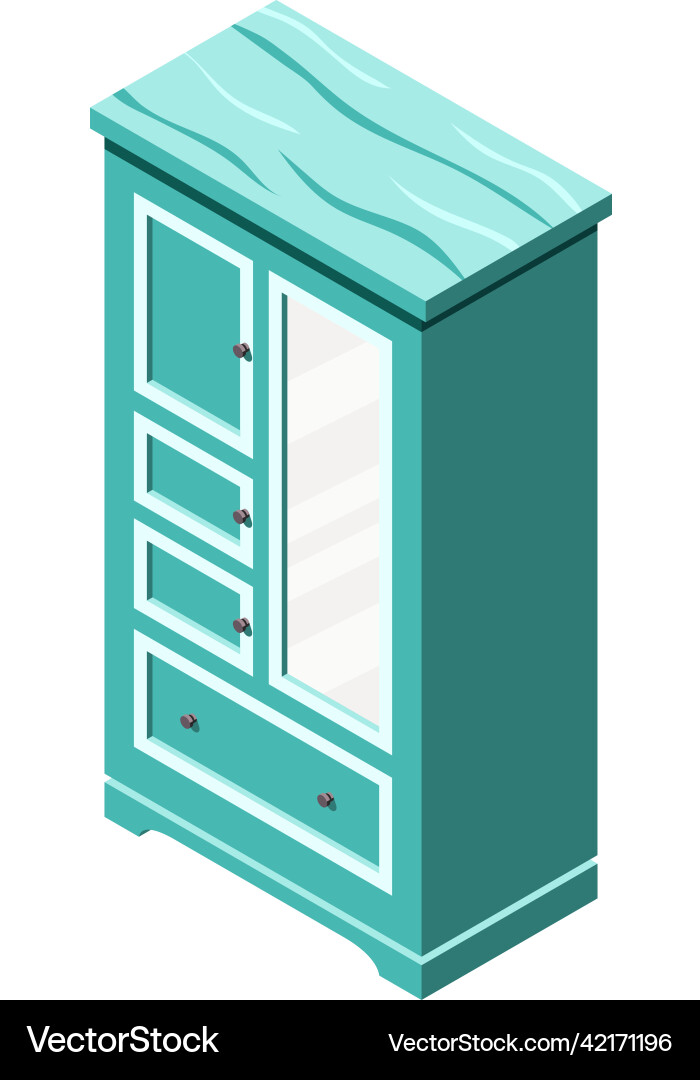 Isometric wardrobe Royalty Free Vector Image - VectorStock