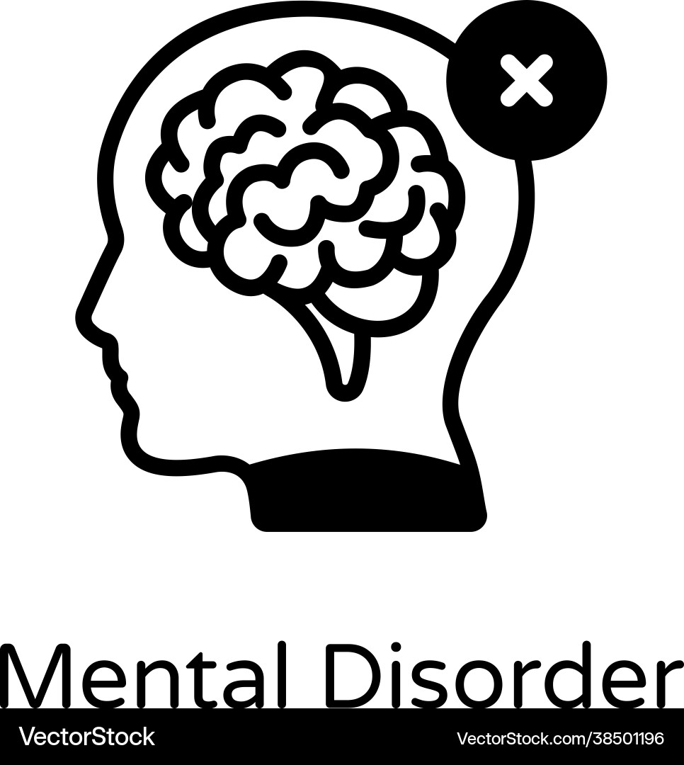 Mentaler Disorder Lizenzfreies Vektorbild - VectorStock