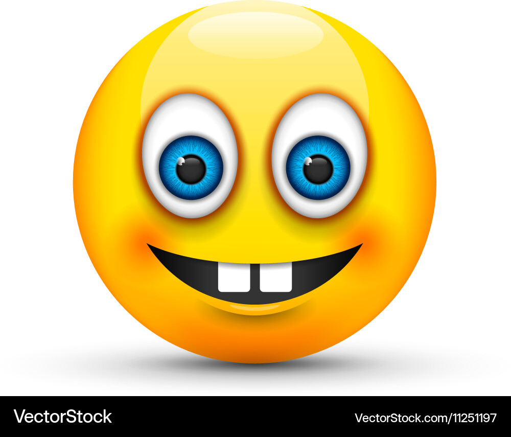 Buck Teeth Emoji - Smile Royalty Free Vector Image