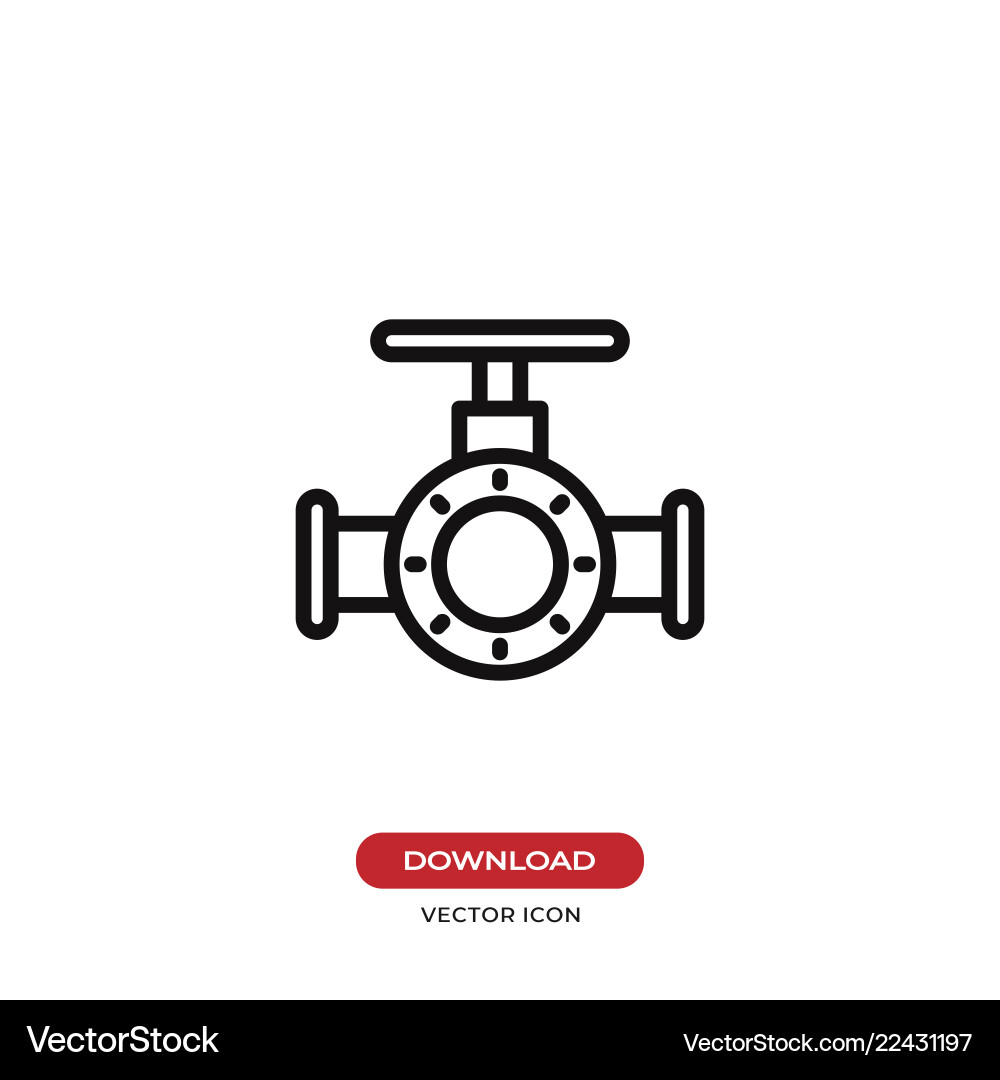 Industrial Valve Icon Royalty Free Vector Image