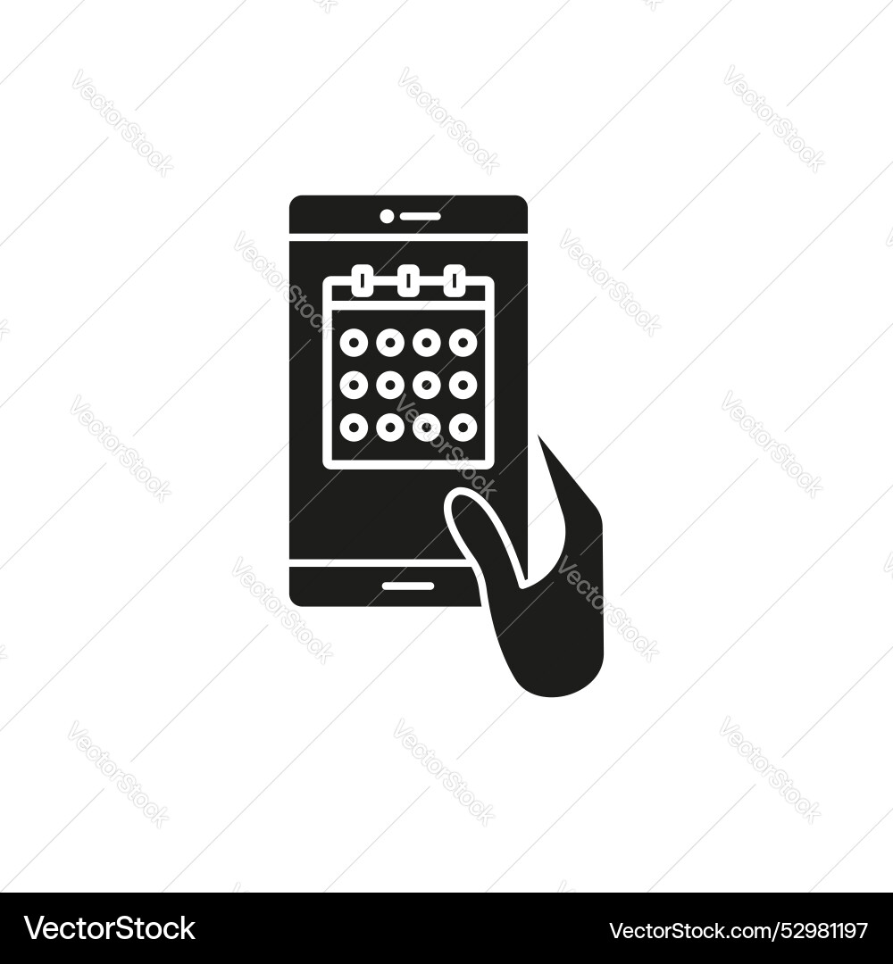 Online appointment icon set calendar booking Vector Image